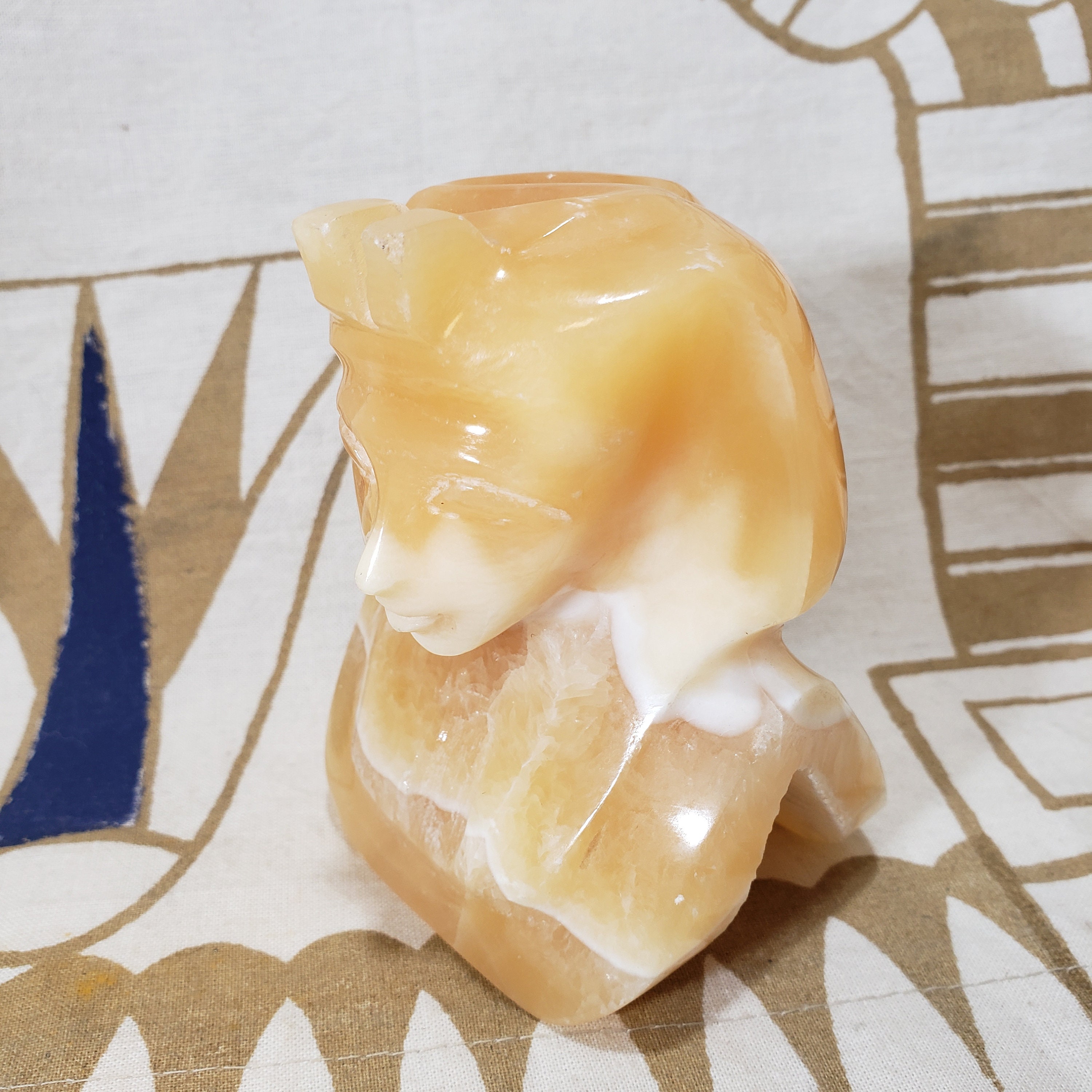 Egyptian King Tut Alabaster Statue Made in Egypt - Etsy