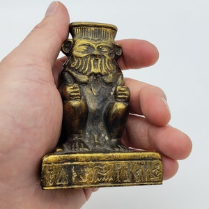 Egyptian Dwarf God Bes Statue - Ancient Egypt Collectible - Made in ...