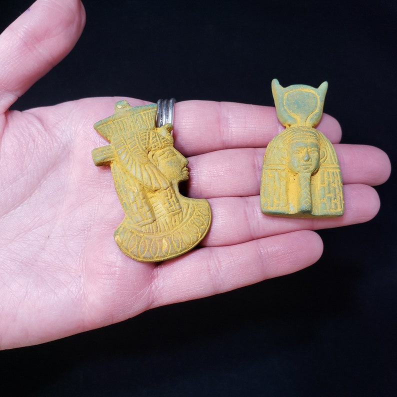 Egyptian Amulets Best of Collection Ancient Egypt Pendant - Etsy