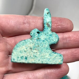 Egyptian Rabbit Beads 5 Pack Blue Glazed Ceramic Bunny Bead Ancient ...