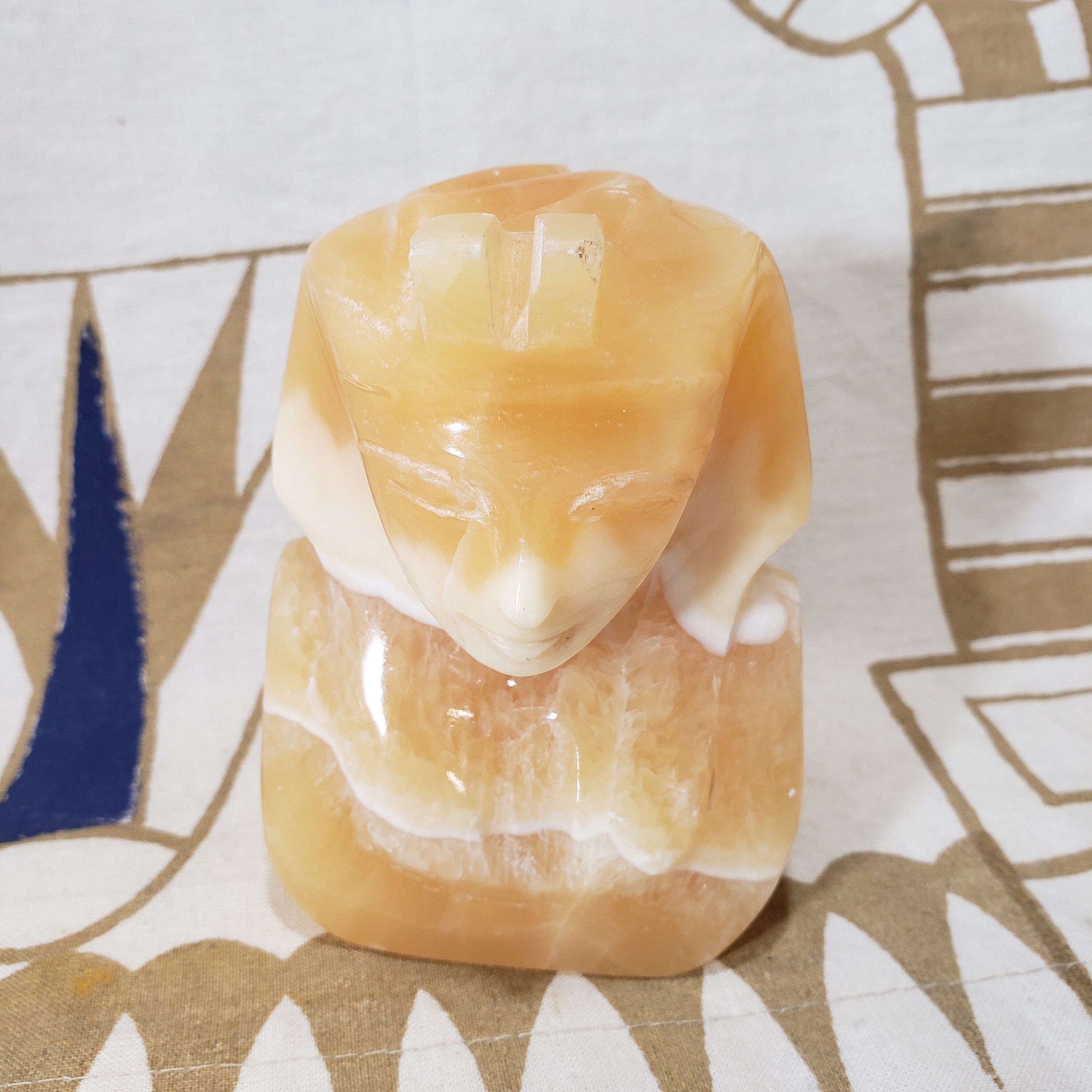 Egyptian King Tut Alabaster Statue Made in Egypt - Etsy