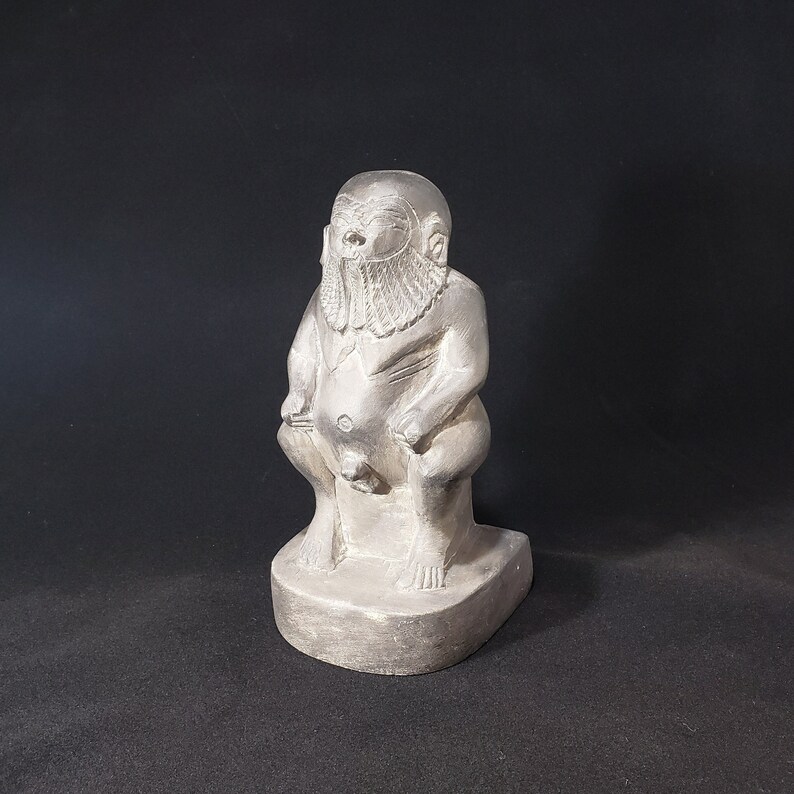 Egyptian God Bes Statue Collectible Hand Carved Stone - Etsy