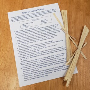 Papyrus Activity Kit - Ancient Egypt Home School Supplies - Egyptology Gift - Made in Egypt - Etsy