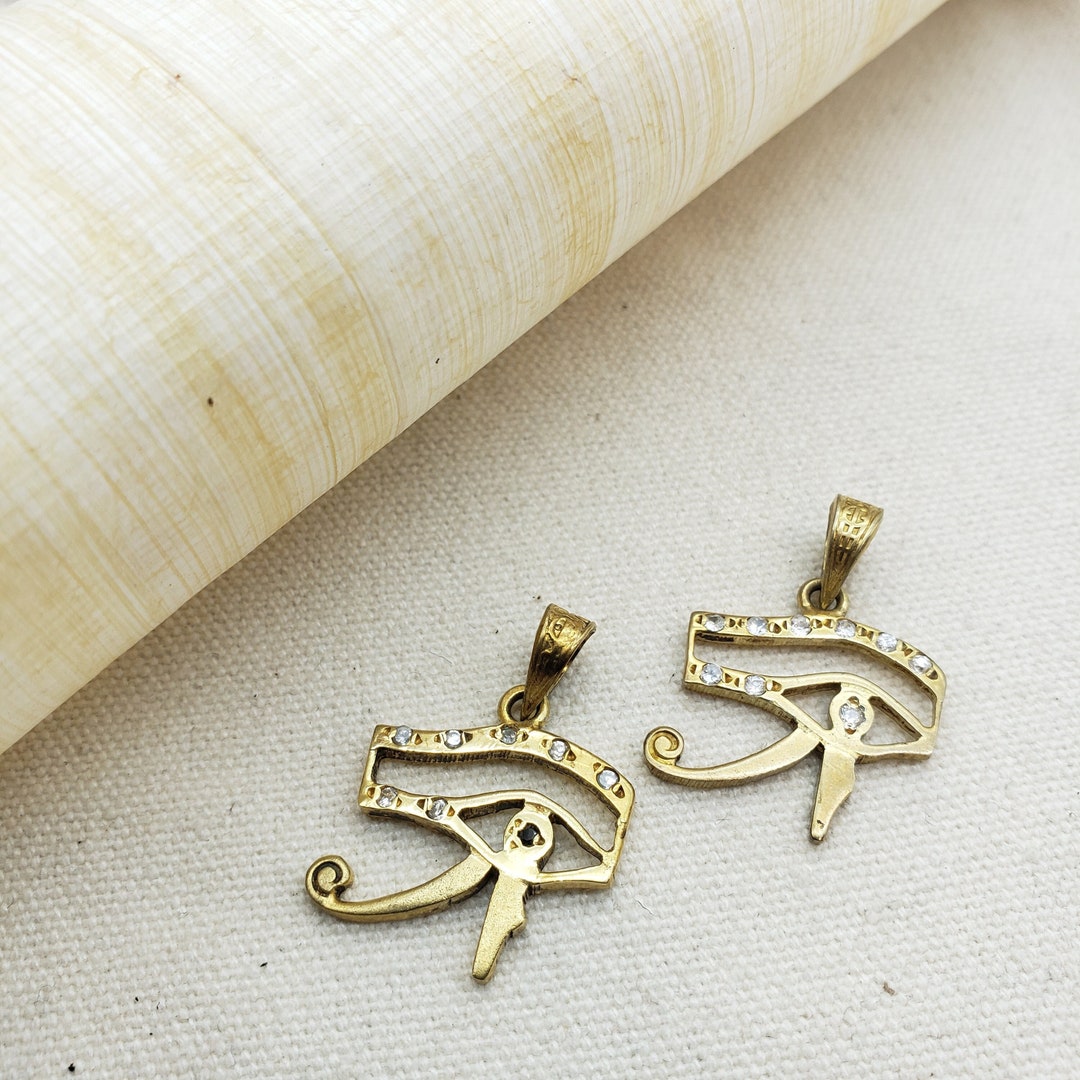 Eye of Ra Egyptian Pendant With Rhinestones- Made in Egypt - Etsy