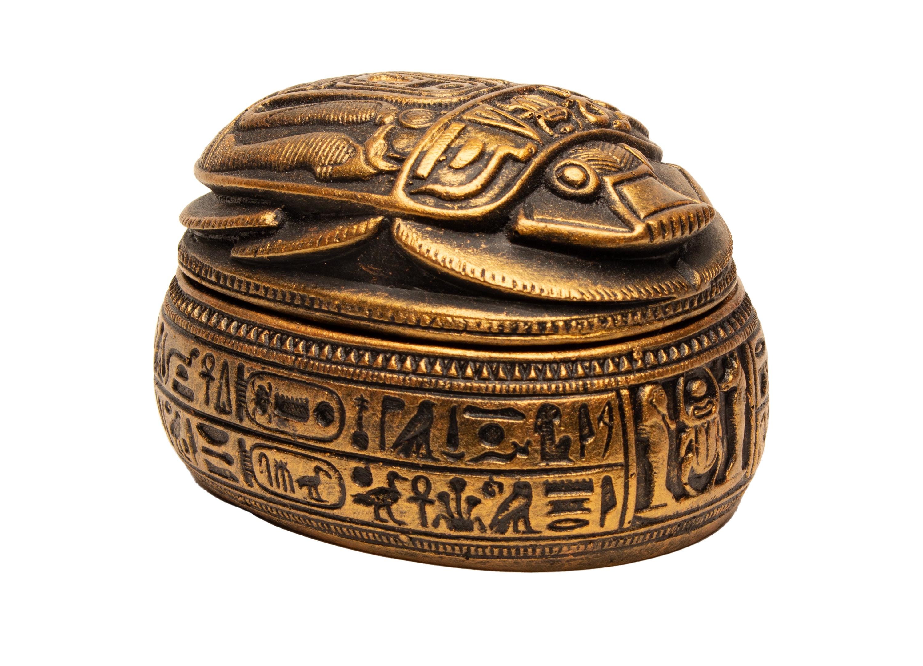 Egyptian Scarab Box With Removable Lid - Made in Egypt - Etsy