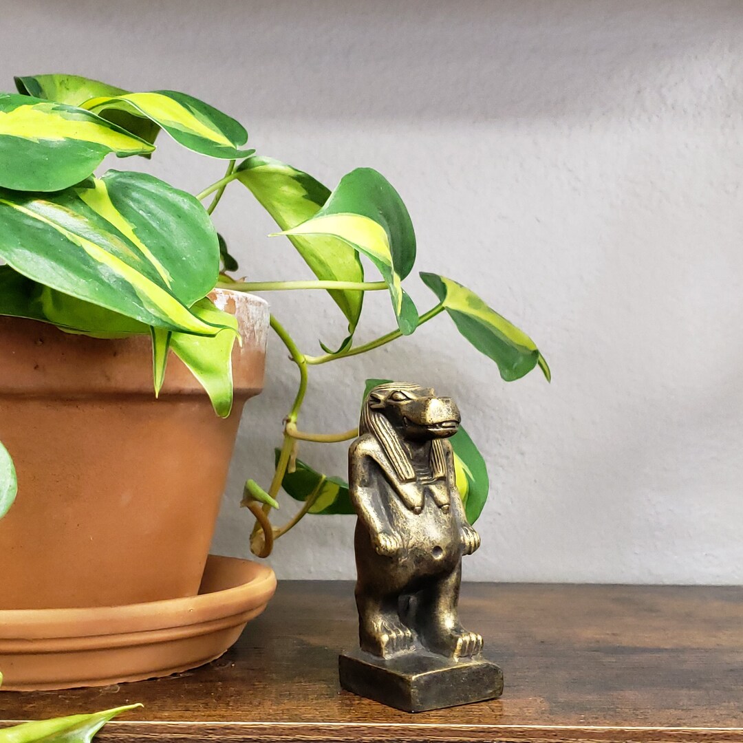 Taweret Egyptian Goddess - Bronze Hippo Statue - Ancient Egypt - Made ...