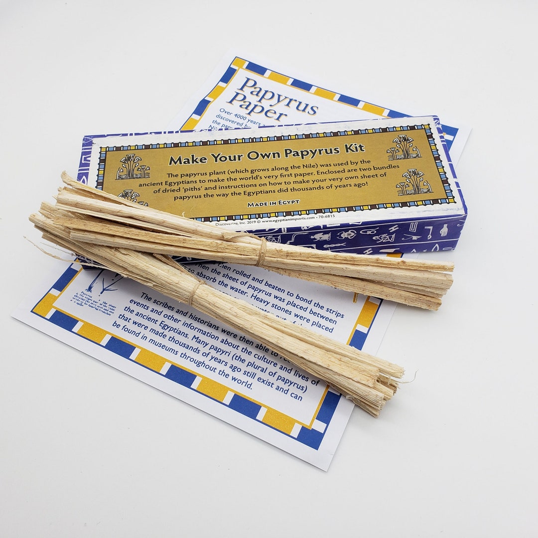 Make-Your-Own Papyrus Kit Made In Egypt Ancient Egyptian Educational Home School Supplies - Etsy ...