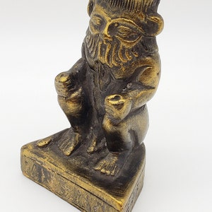 Egyptian Dwarf God Bes Statue - Ancient Egypt Collectible - Made in ...