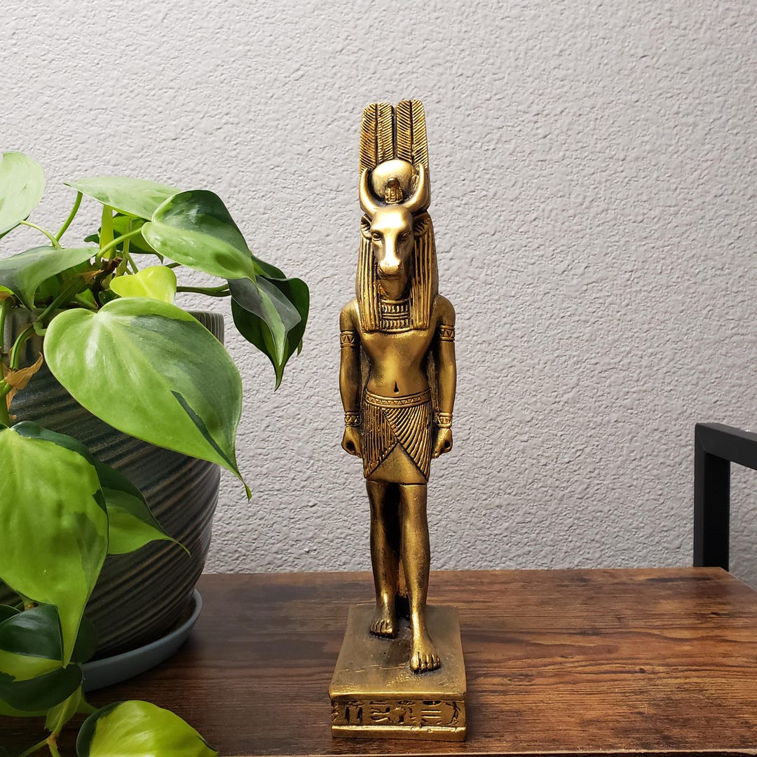 Egyptian God Montu Statue - Ancient Egypt Collectible- Made in Egypt - Etsy