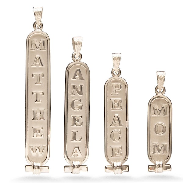 Double Sided Hieroglyphs Necklace - Etsy