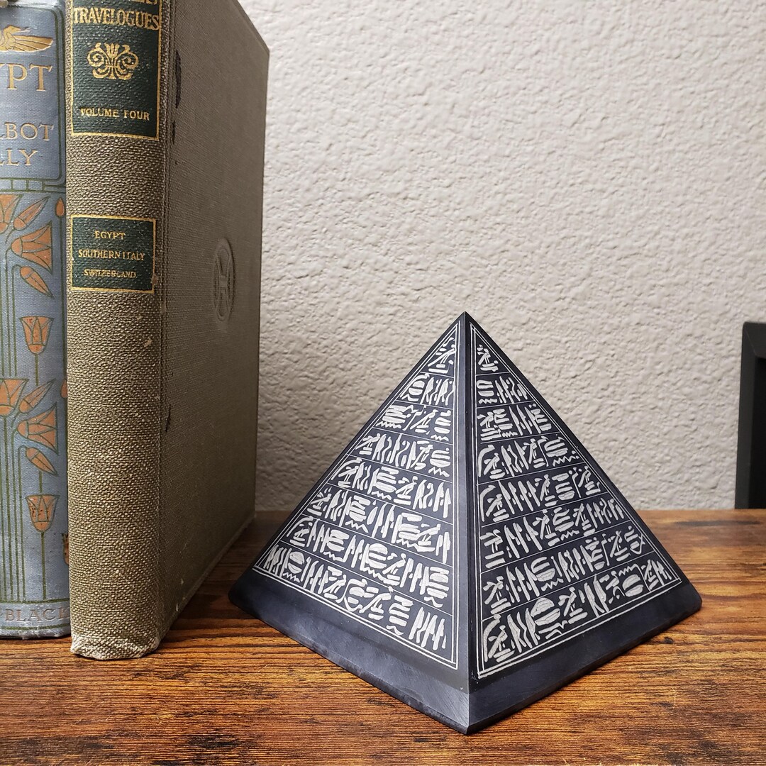 Large Basalt Egyptian Pyramid Statue Ancient Egypt Collectible Made in ...