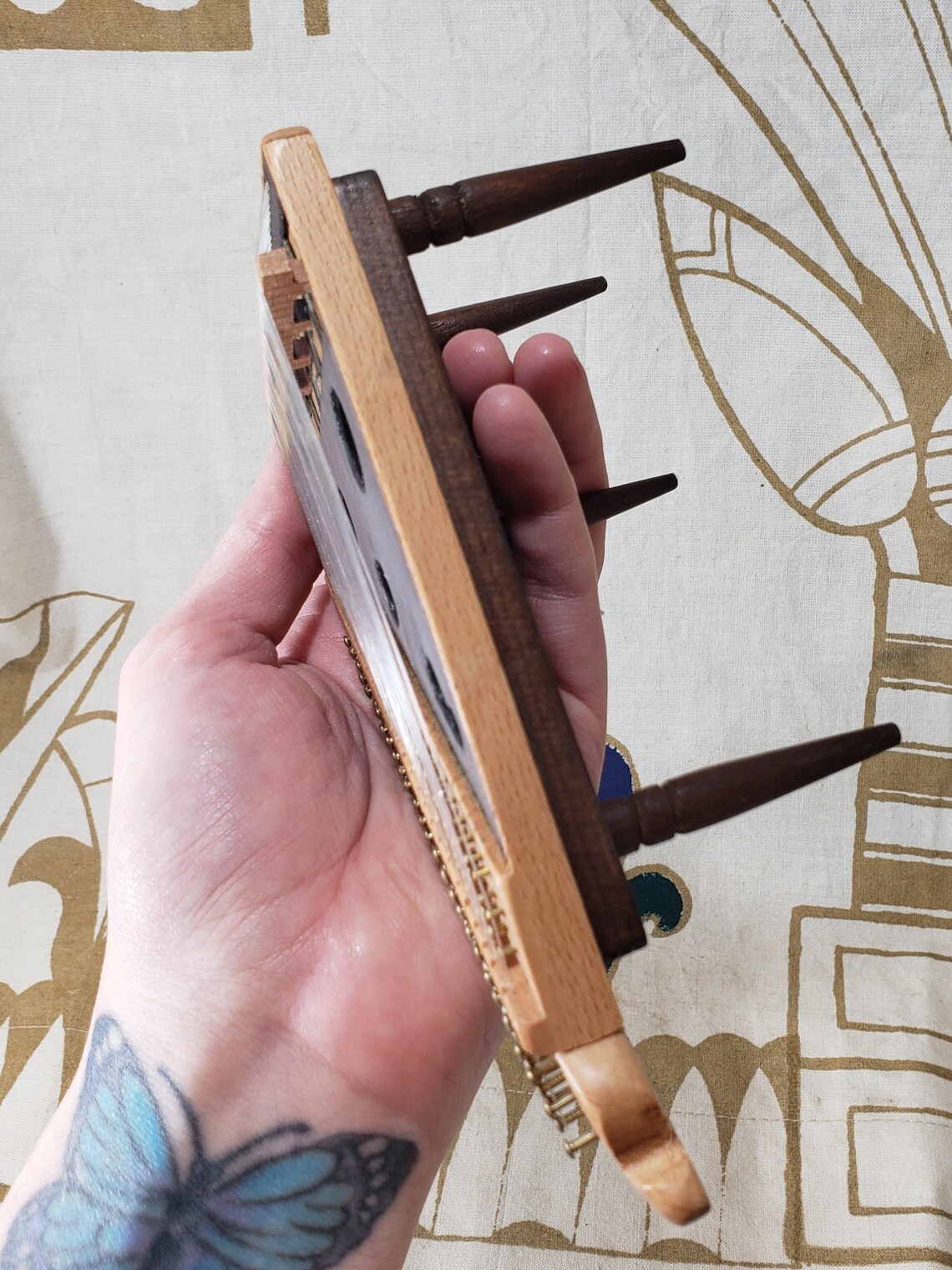 Miniature Zither Figurine Volkszither Collectible Qanun - Etsy