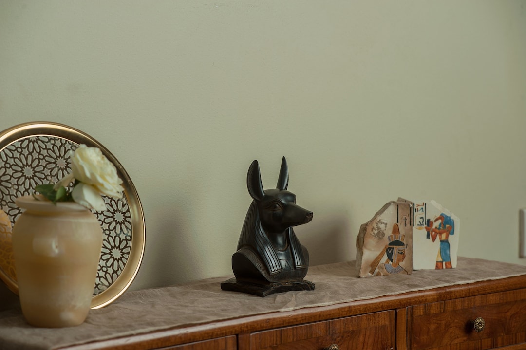Anubis Bust Statue - Egyptian God Collectible- Made in Egypt - Etsy