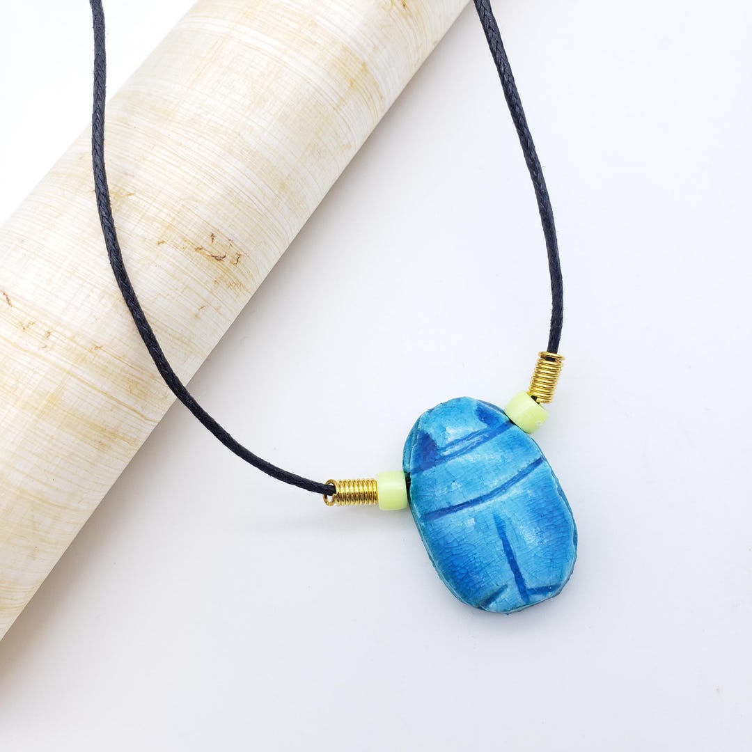 Scarab Necklace Assorted Colors - 22" - 1pcs - Etsy