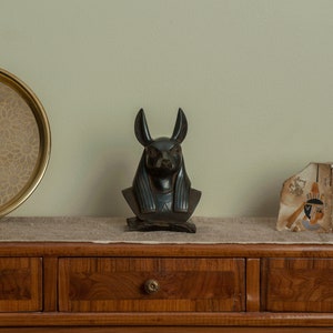Anubis Bust Statue - Egyptian God Collectible- Made in Egypt - Etsy
