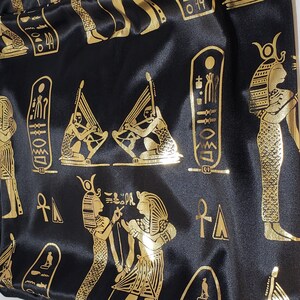 Hieroglyphic Pharaonic Scarf Black/gold or Cream/gold Made - Etsy