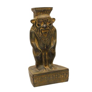 Egyptian Dwarf God Bes Statue - Ancient Egypt Collectible - 7 Inches ...