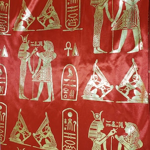 Hieroglyphic Pharaonic Scarf Black/gold or Cream/gold Made - Etsy