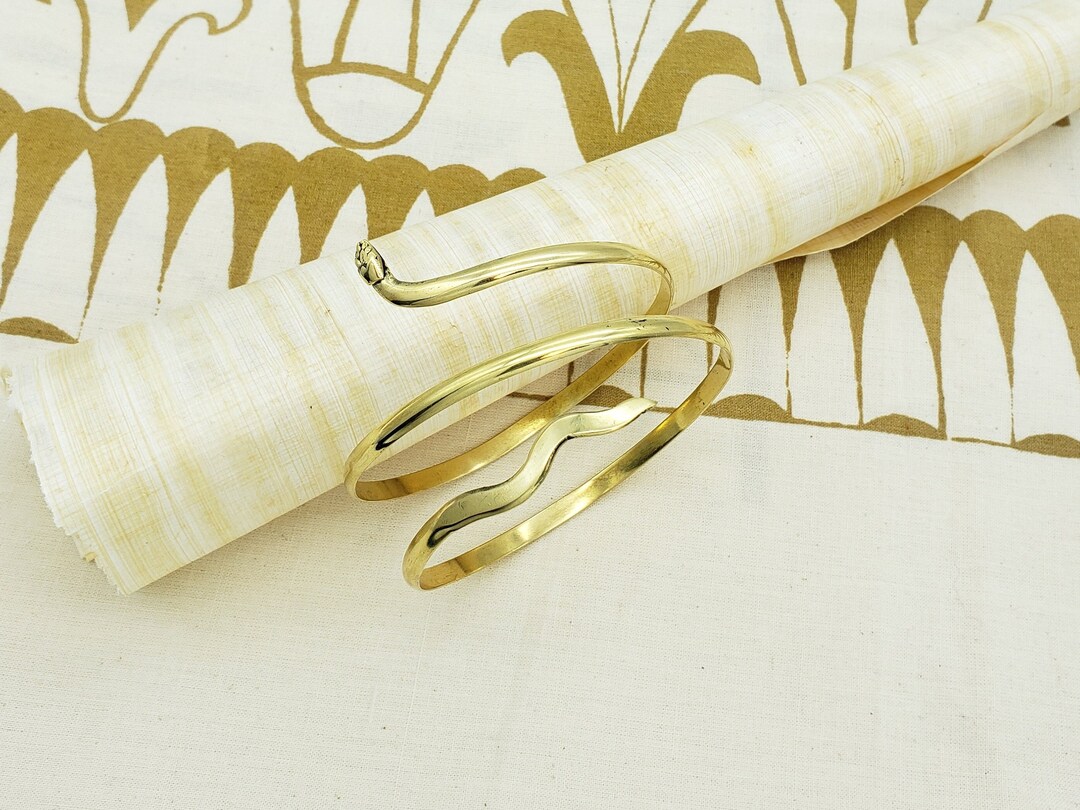Egyptian Snake Arm Cuff Ancient Egypt Goddess Wadjet Cobra Wrap ...
