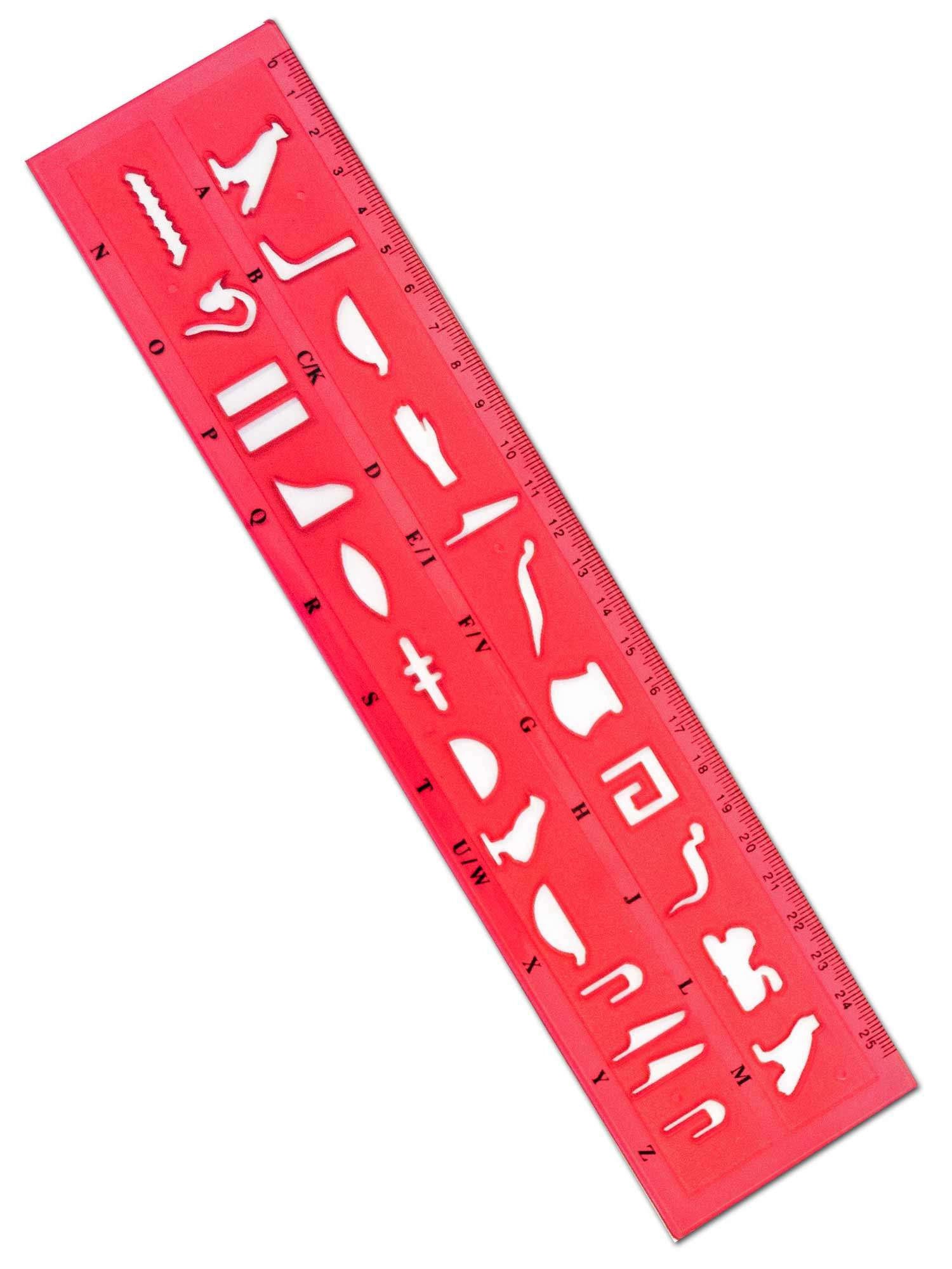 Plastic Hieroglyphic Stencil Ruler Assorted Colors - Etsy