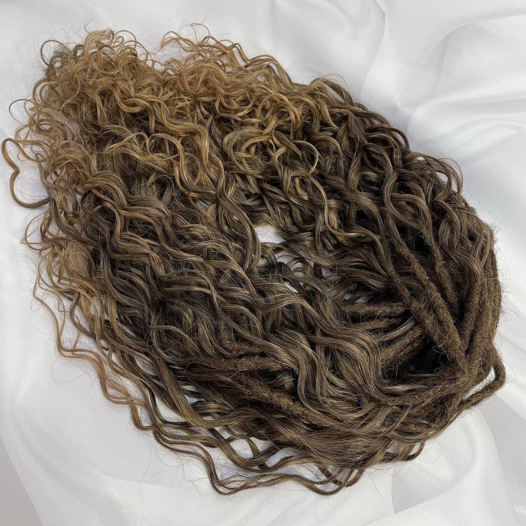 DE Dreadlocks Curls Brown Dreadlocks With Ombre Effect/de Crochet ...