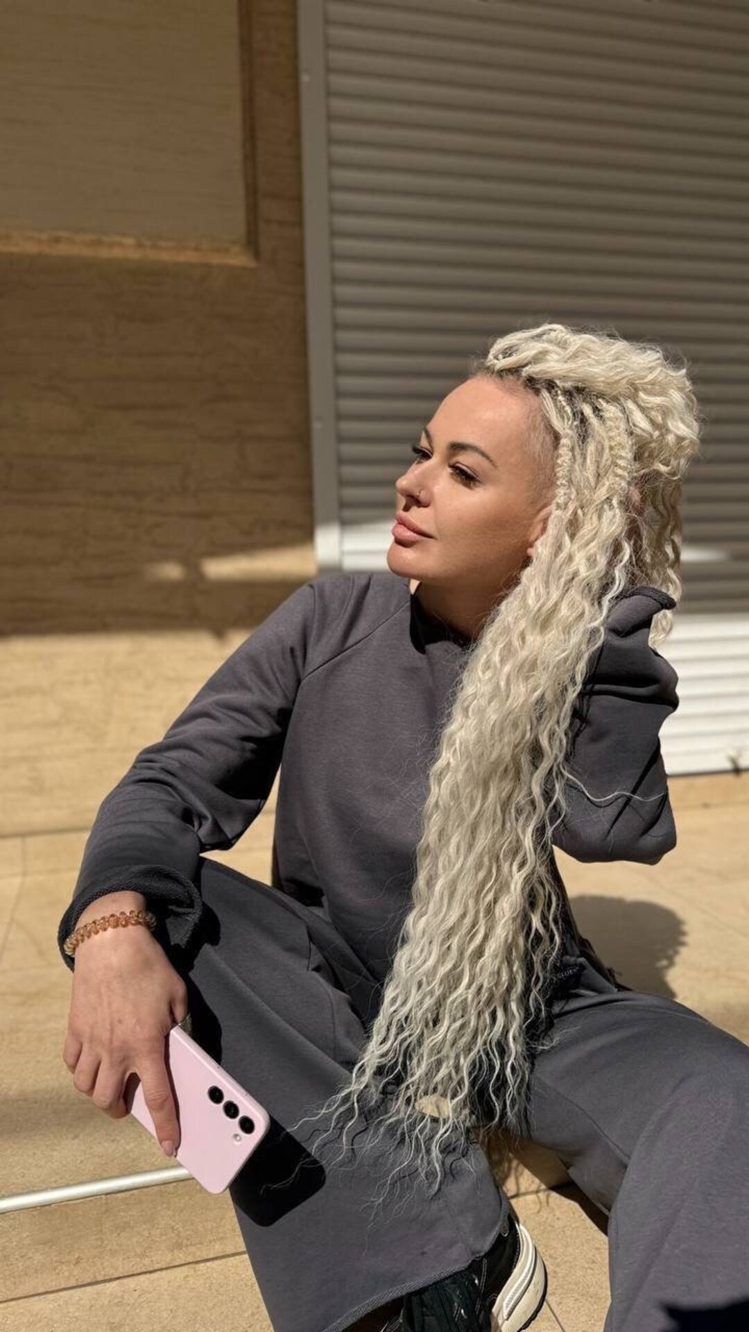 Extension White Dreadlocks Wave / White Dreadlocks DE / Boho Curls ...