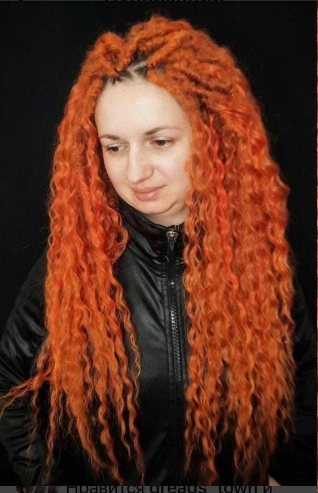 Double Bronze Dreadlocks/ Ginger Curls / Extended Dreadlocks, Red Curls ...