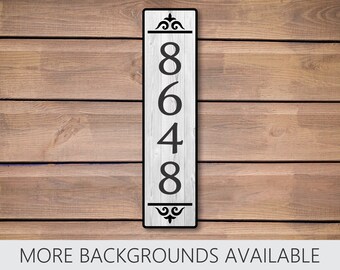 Large Vertical House Number - Etsy