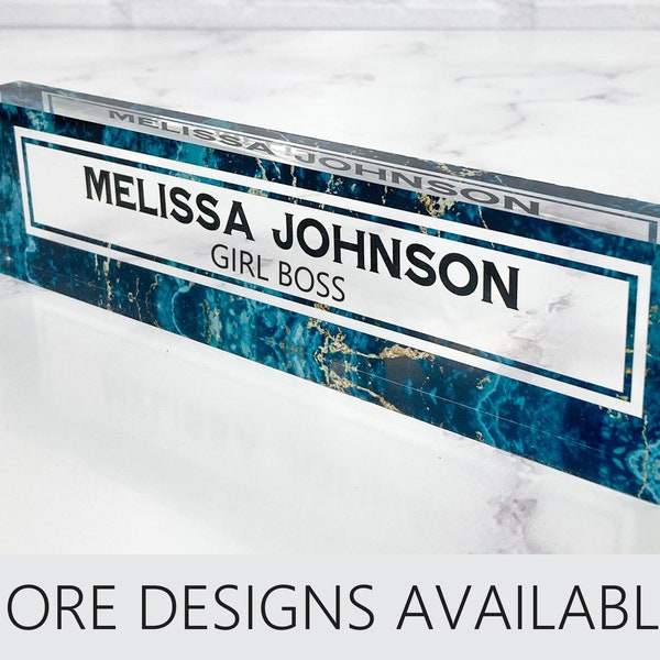 Girl Boss Name Plate - Etsy