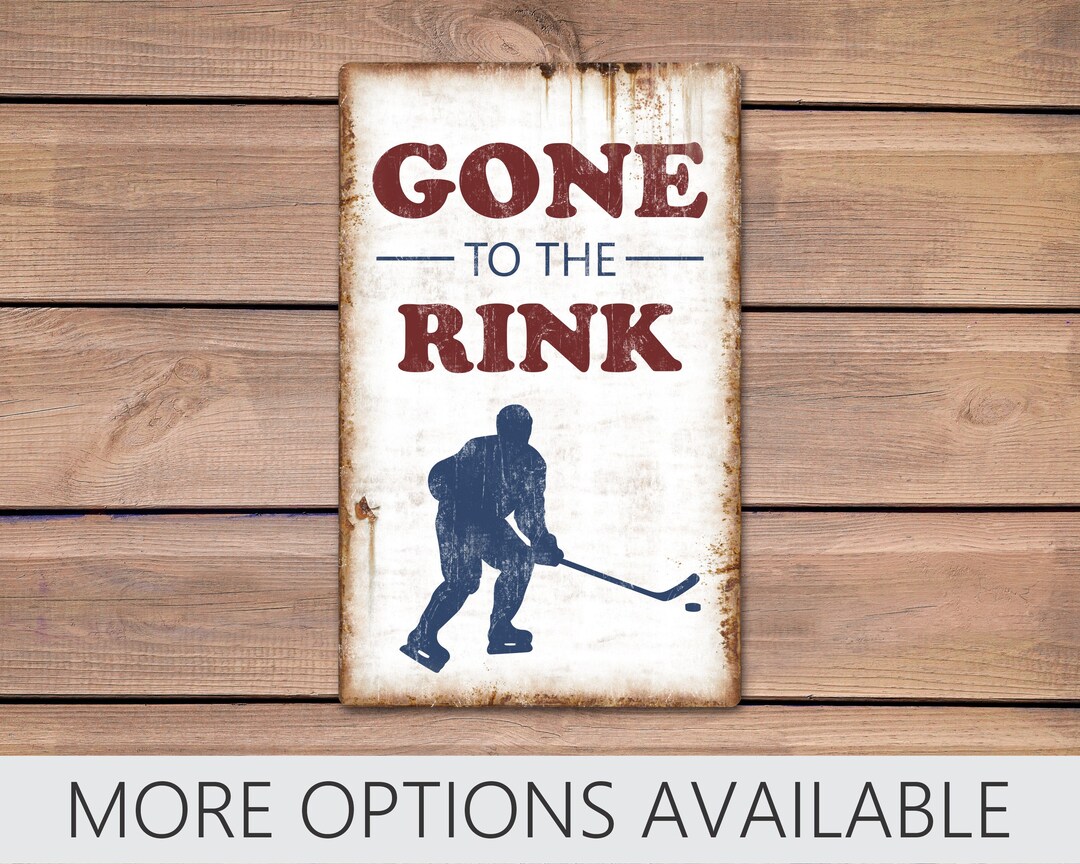 Hockey Rink Sign Ice Hockey Hockey Sign Hockey Gifts - Etsy