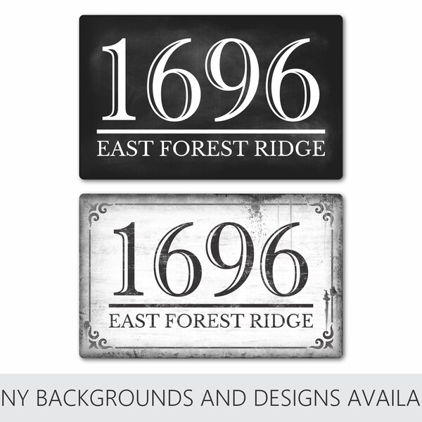 Vintage Address Sign - Etsy