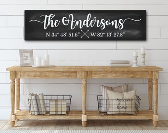 Last Name Wall Art - Etsy
