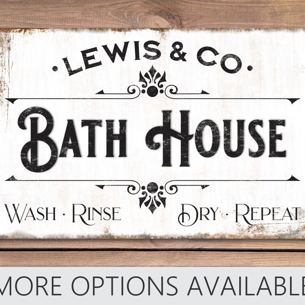 Sign Bathroom - Etsy