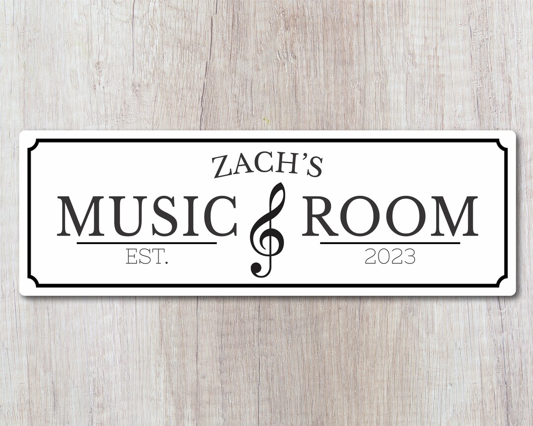 Music Room Sign Music Note Decor Gift for Musician Music - Etsy
