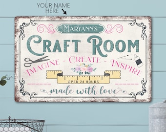 Craft Room Sign - Etsy