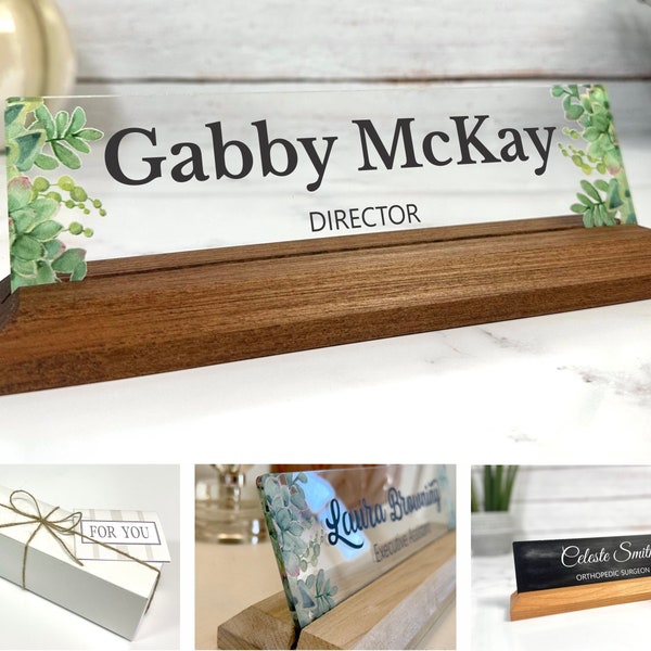 Desk Name Plate - Etsy
