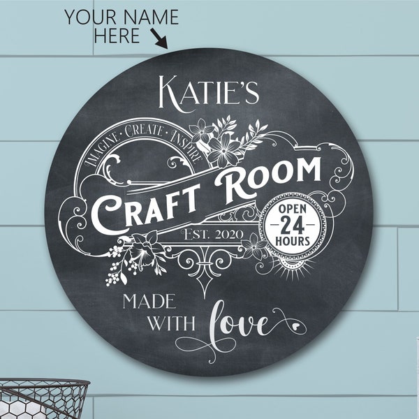 Craft Room Sign - Etsy