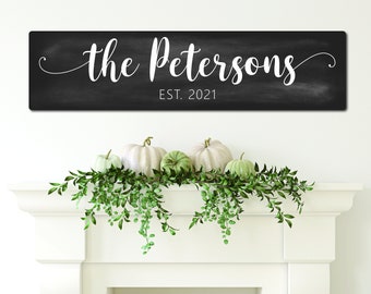 Big Last Name Sign - Etsy