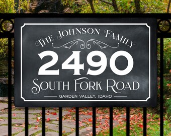 Metal Address Sign - Etsy