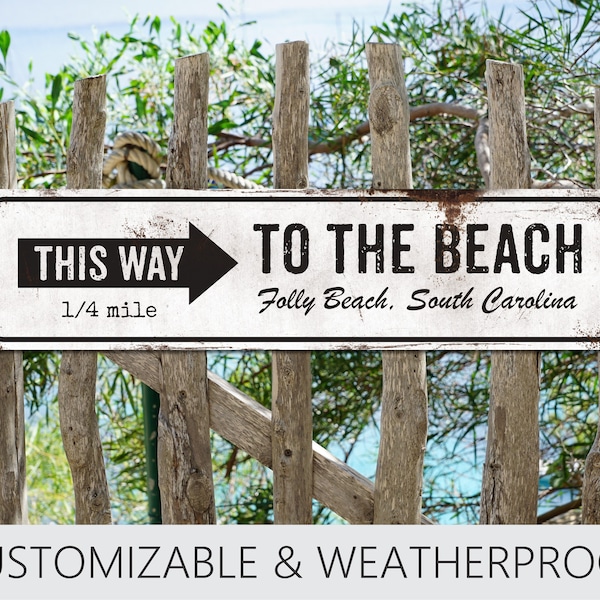 Beach Arrow Sign - Etsy