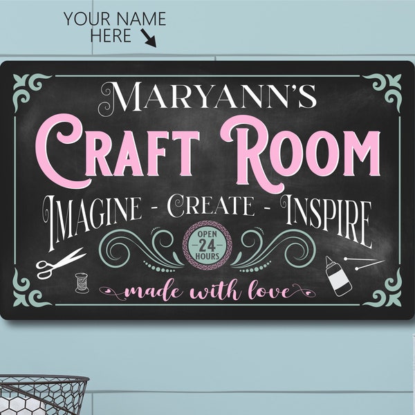 Craft Room Sign - Etsy