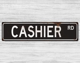 Hanging Cashier Sign - Etsy