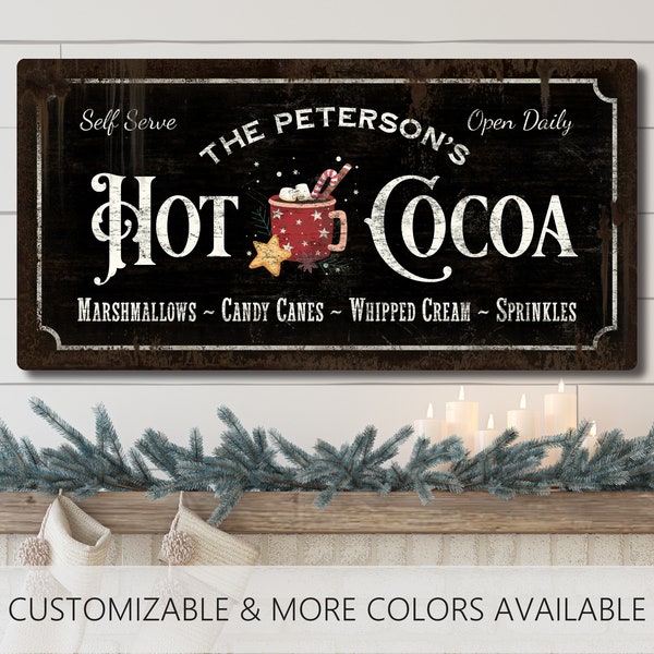 Hot Cocoa Bar Signs Decor - Etsy