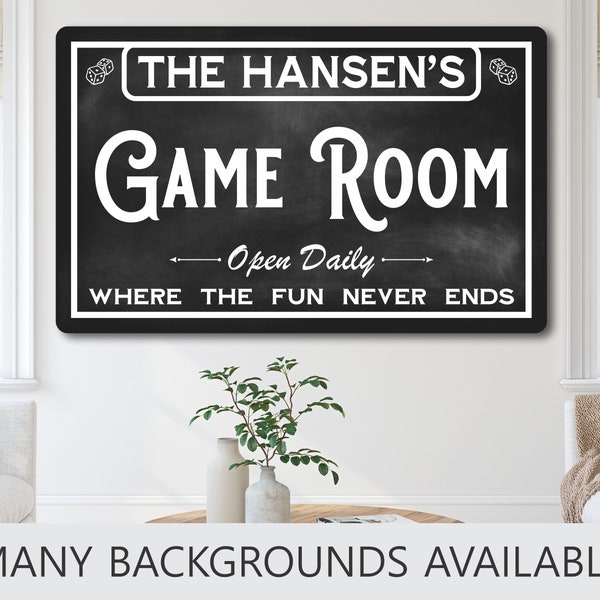 Game Room Signs - Etsy