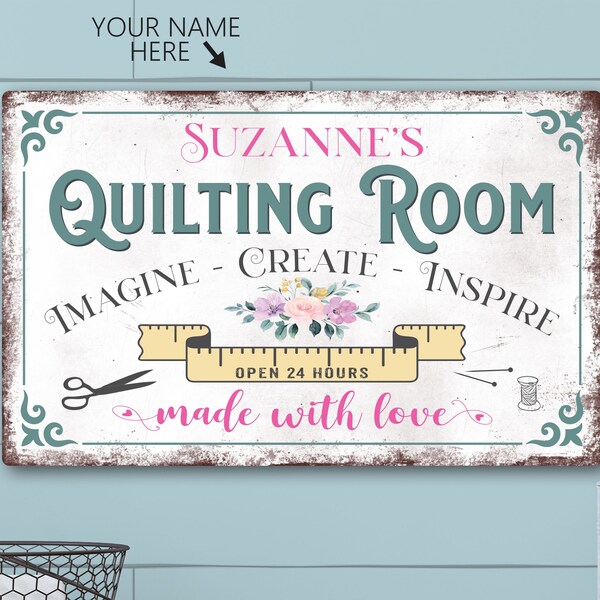Quilt Room Sign - Etsy