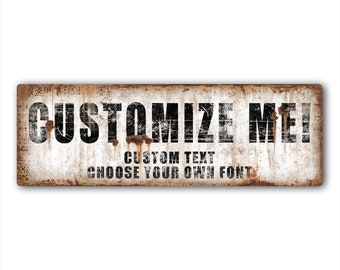 Rustic Metal Sign | Etsy