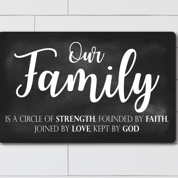 Circle Wood Family Sign - Etsy