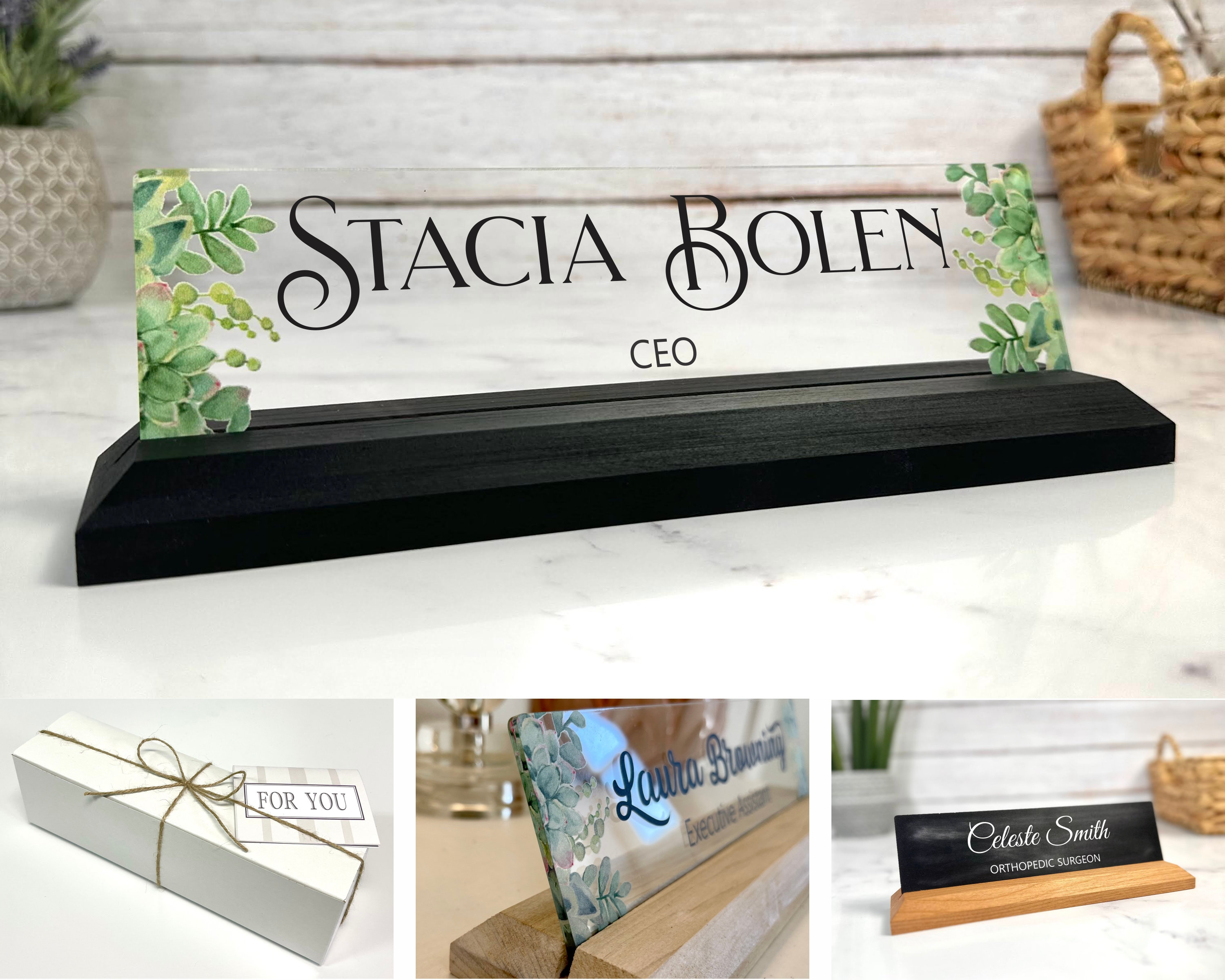 CEO Desk Name Plate Personalized Nameplate CEO Gift Office - Etsy