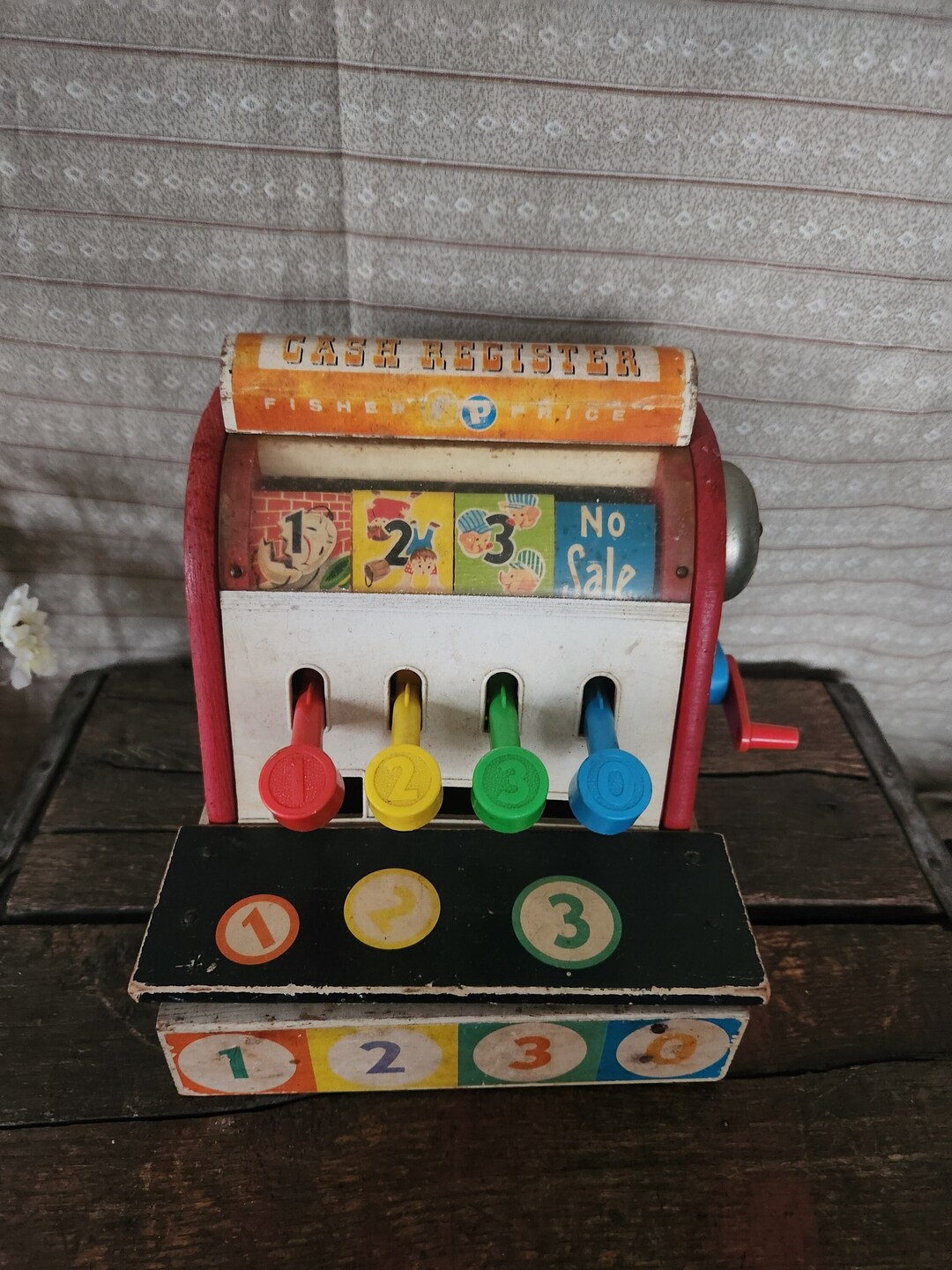 Fisher Price 1960s Wooden Cash Register - Etsy