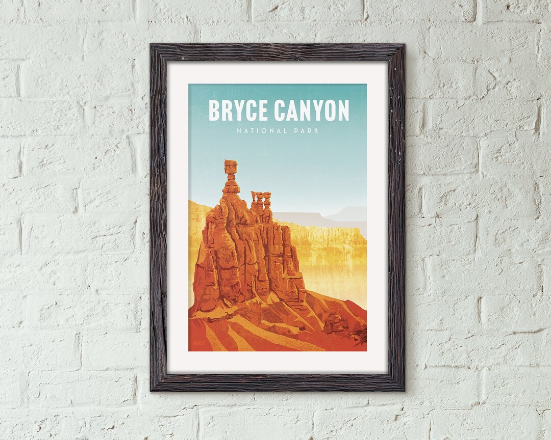 Bryce Canyon National Park Travel Poster - Etsy
